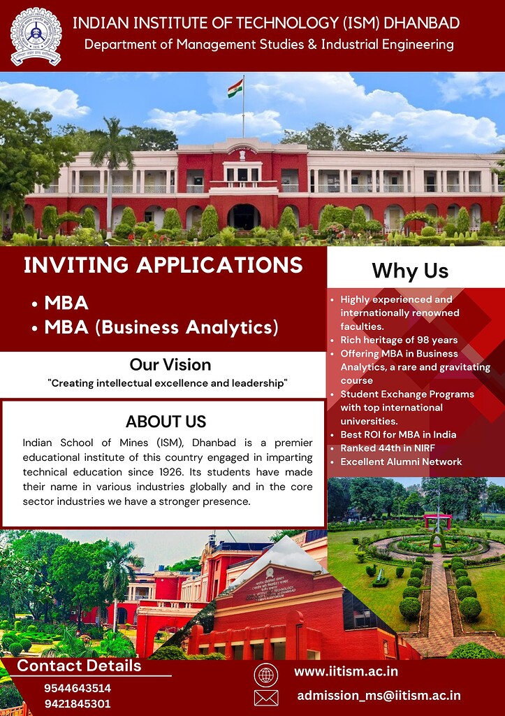 [Official] Admission 2024-2026 Department Of Management Studies and ...